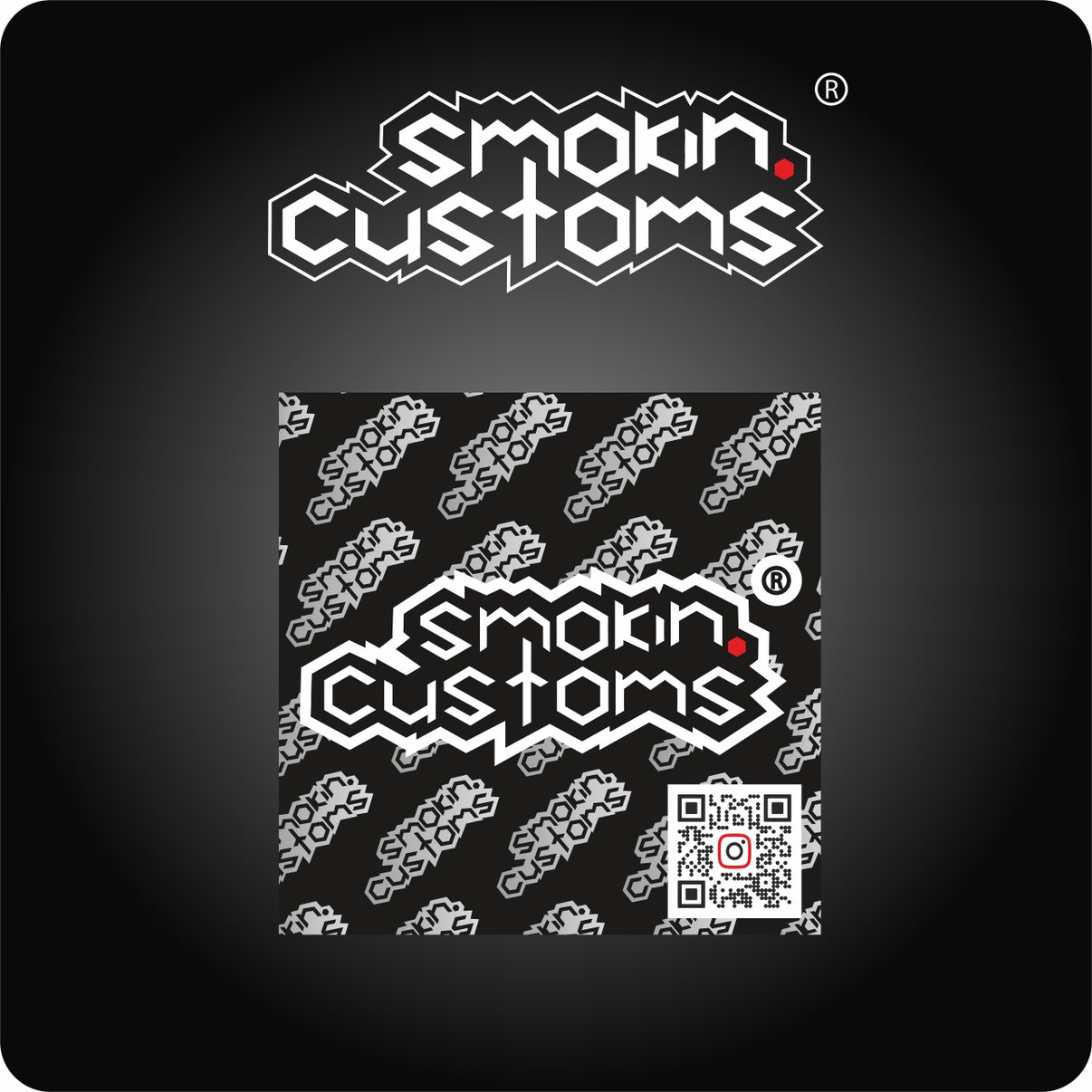 Cover Sticker + QR + UV Laminat – smokin.customs®